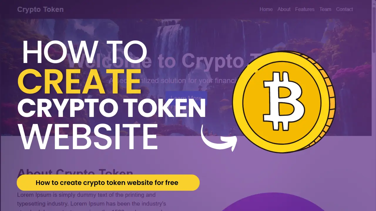 How to Create Crypto Project Website - CryptoDeta